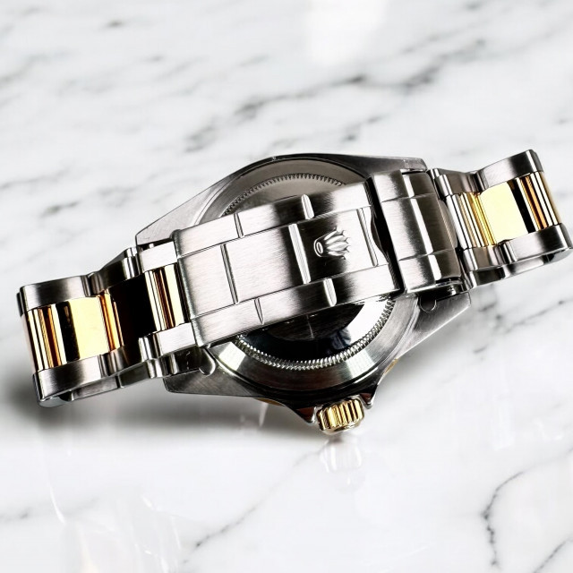 Black 40 mm Rolex Submariner 16613 Gold & Steel 2001 | Ermitage Jewelers