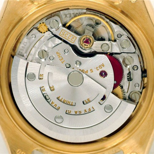 Rolex 80298 Yellow Gold on Pearlmaster, Diamond Bezel Champagne Diamond ...