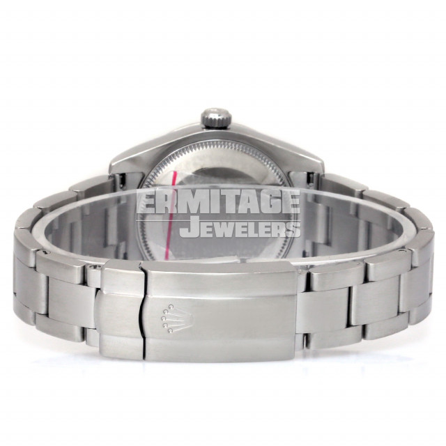 Rolex 177234 White Gold & Steel on Oyster Black with Blue Luminous ...