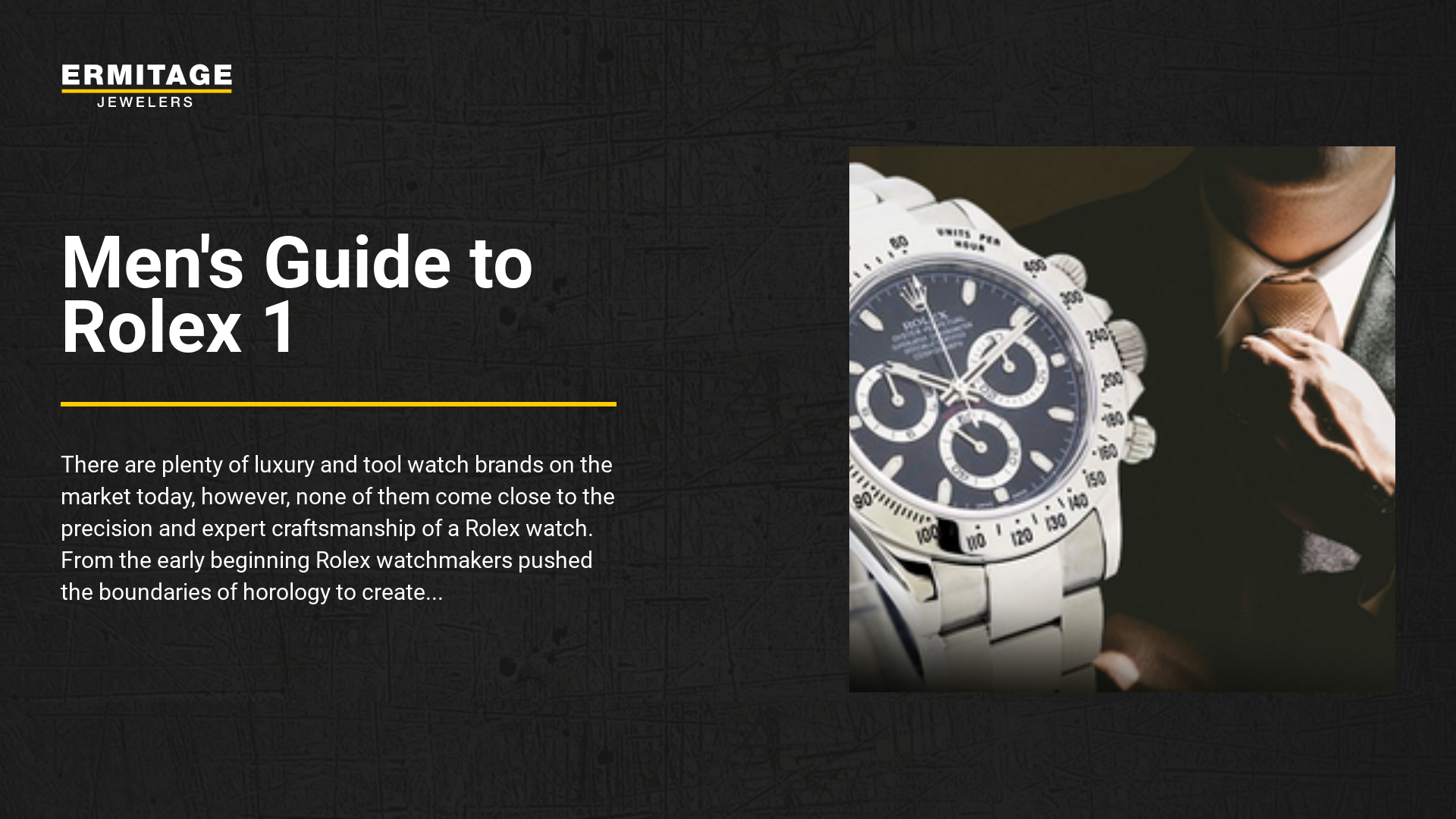 Mens Guide to Rolex - Chronicles | Ermitage Jewelers