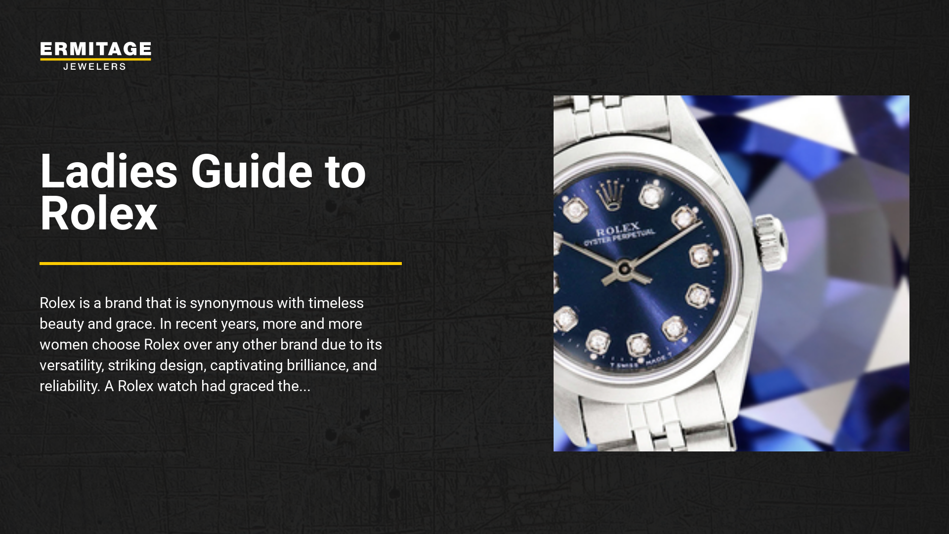 Ladies Guide to Rolex - Chronicles | Ermitage Jewelers