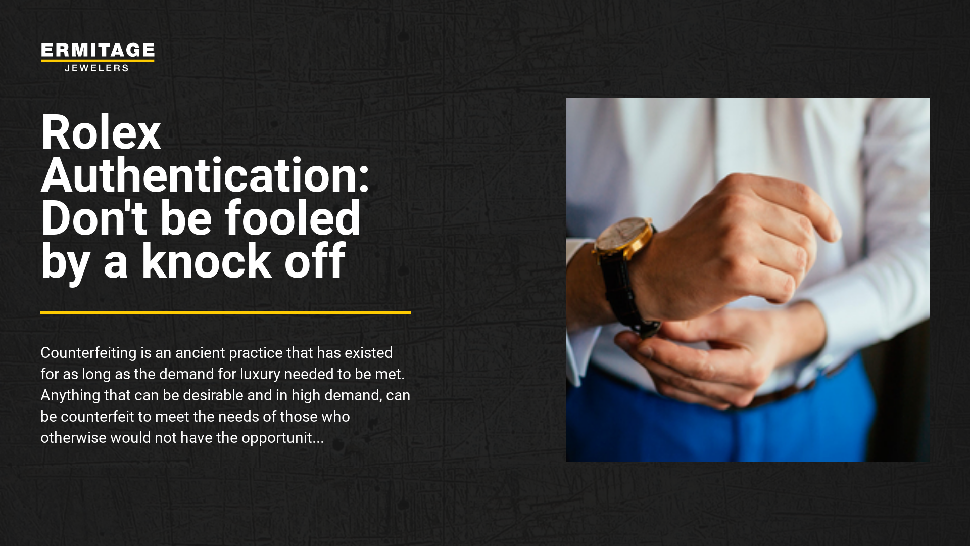 Rolex Authentication: Don't be fooled by a knock off - Chronicles ...