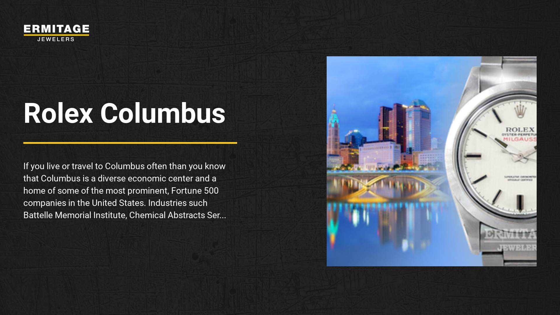 Rolex Columbus - Chronicles | Ermitage Jewelers