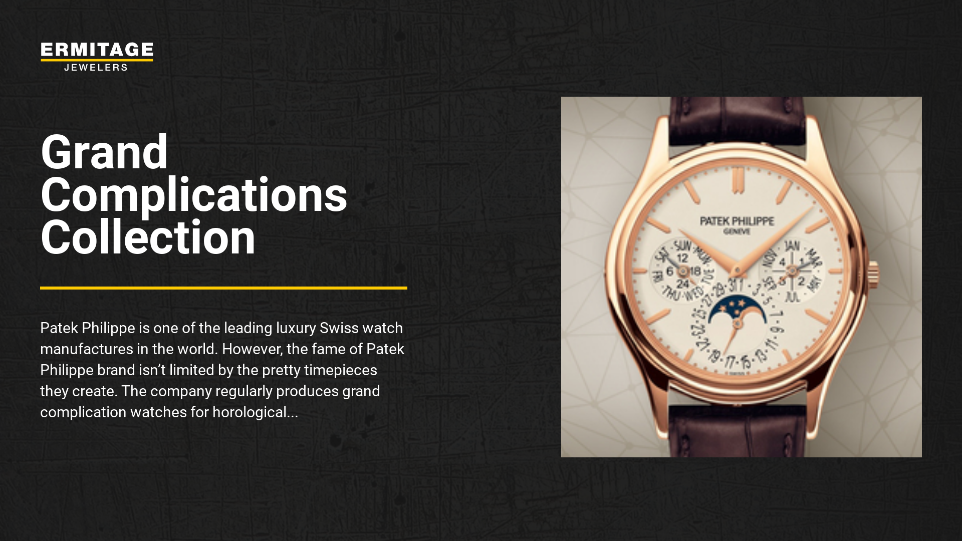 Grand Complications Collection - Chronicles | Ermitage Jewelers